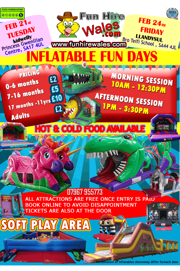 INFLATABLE FUN DAYS Carmarthenshire